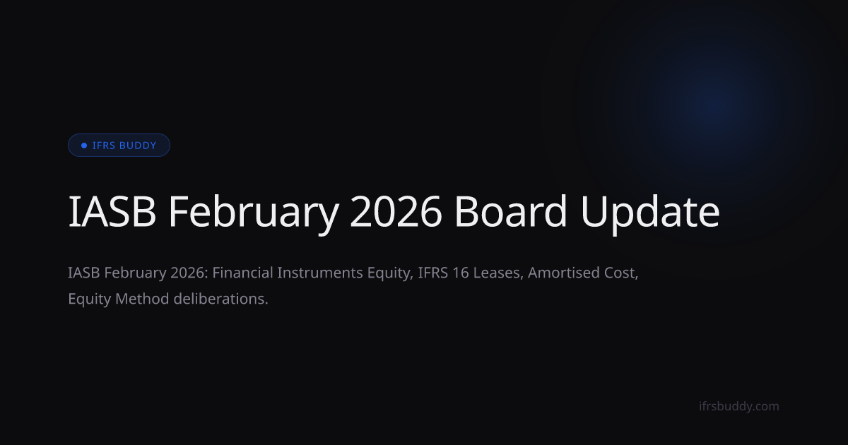 IASB February 2026 Update | IFRS Buddy